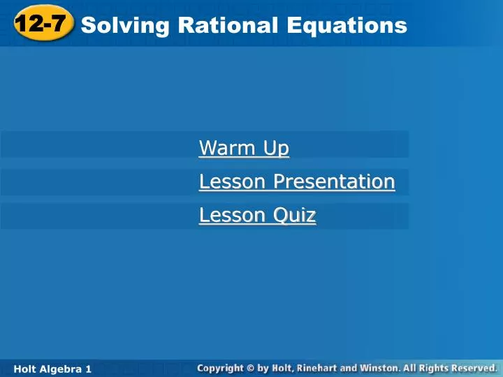 PPT - 12-7 PowerPoint Presentation, free download - ID:443461