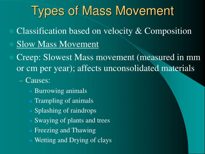 PPT - Chapter Thirteen Mass Movement PowerPoint Presentation - ID:443585