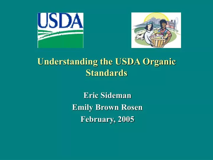 PPT - Understanding the USDA Organic Standards PowerPoint Presentation ...