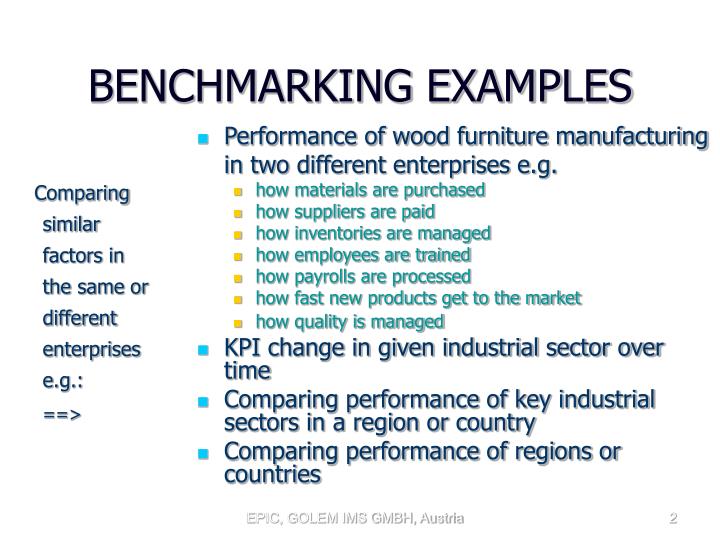 PPT - BENCHMARKING: PowerPoint Presentation - ID:443982