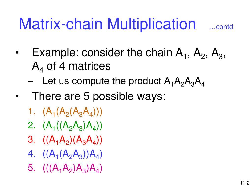 Matrix Chain Multiplication Quiz Deb Moran s Multiplying Matrices Matrix Chain Multiplication Quiz Deb Moran s Multiplying Matrices