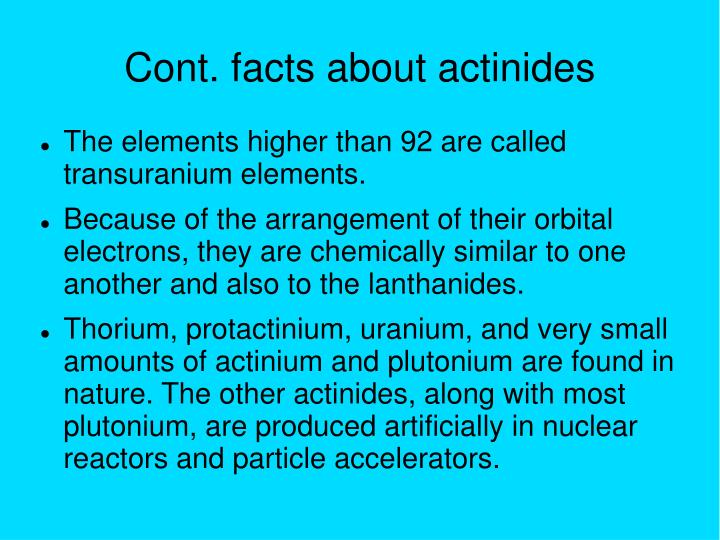 PPT - Actinides PowerPoint Presentation - ID:445710