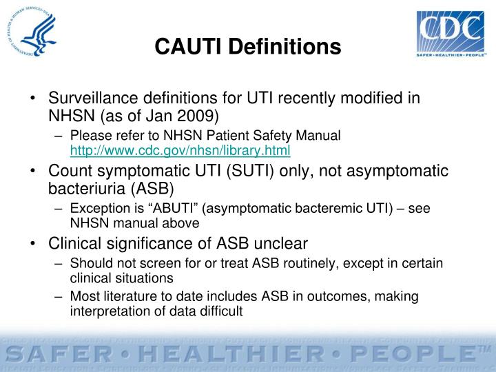 PPT - Catheter-associated Urinary Tract Infection (CAUTI) Toolkit ...