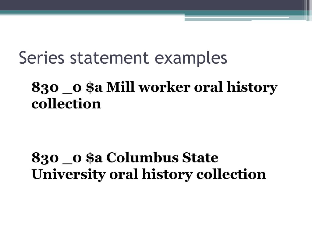 PPT - Cataloging Individual Oral History Interviews PowerPoint ...