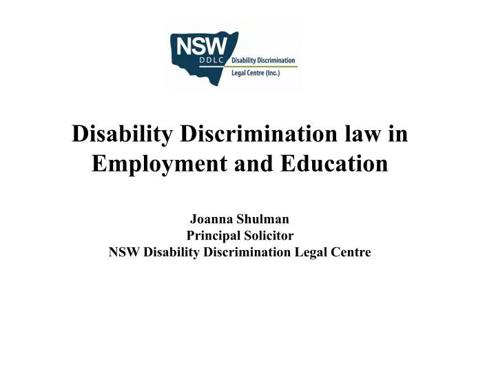 PPT - Employment Discrimination PowerPoint Presentation, free download ...