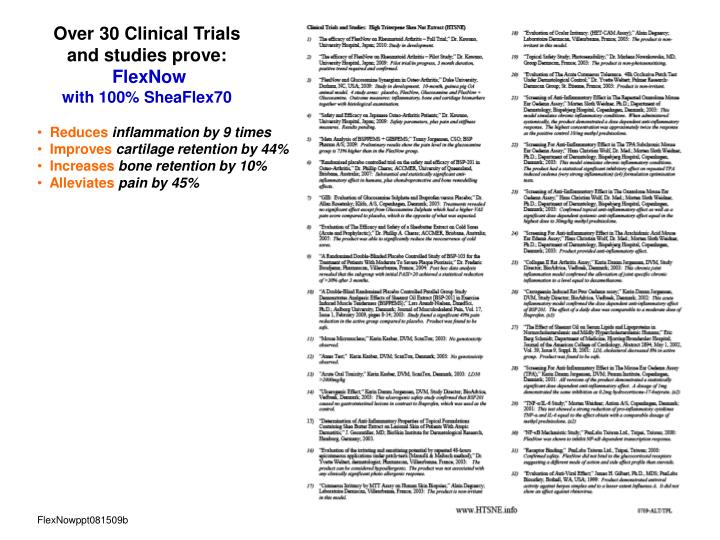 PPT - FlexNow ® with 100% SheaFlex70 TM PowerPoint Presentation - ID:447435