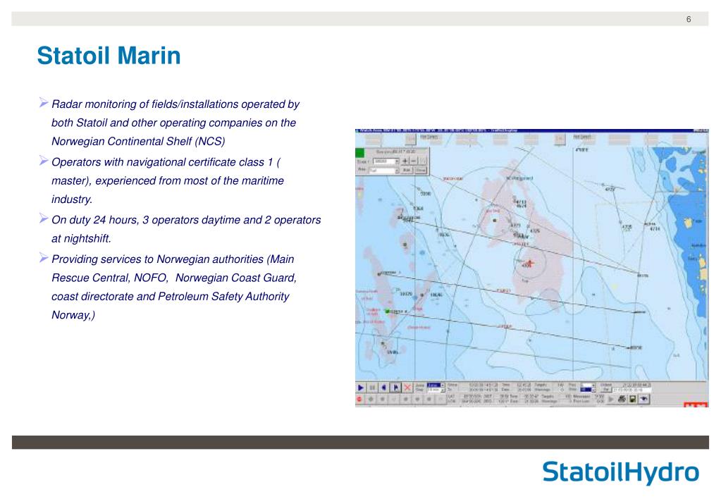 PPT - Statoil Marin VTS - Surveillance, traffic coordination an ...