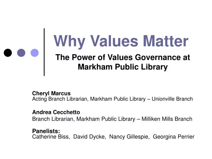 PPT - Why Values Matter PowerPoint Presentation, free download - ID:447726