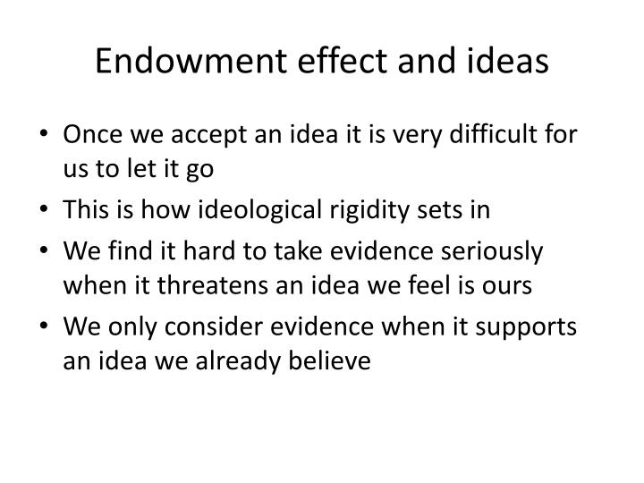 PPT - Loss Aversion and the Endowment Effect PowerPoint Presentation ...