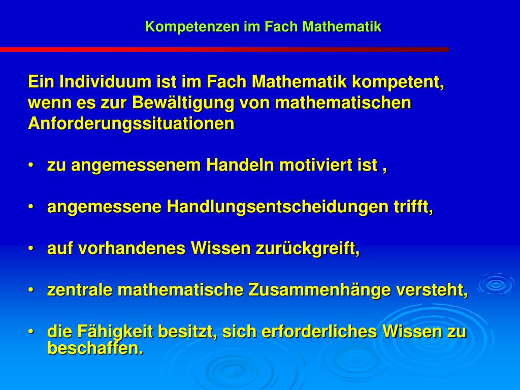 PPT - Bildungsstandards und das Niedersächsische Kerncurriculum für das ...