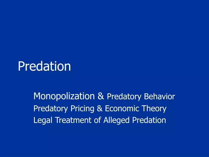 PPT - Predation PowerPoint Presentation, free download - ID:448521