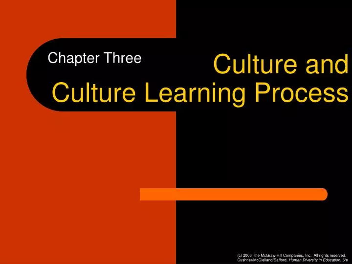 PPT - Culture and Culture Learning Process PowerPoint Presentation ...