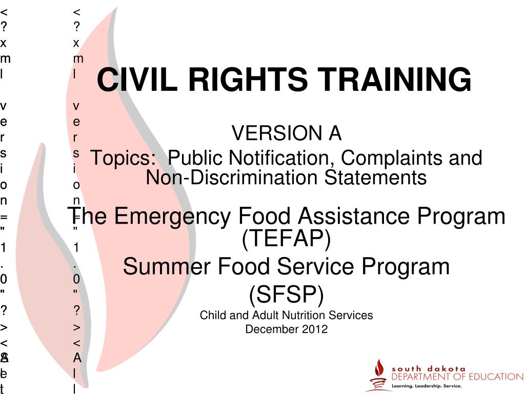 PPT - CIVIL RIGHTS TRAINING PowerPoint Presentation, free download - ID ...