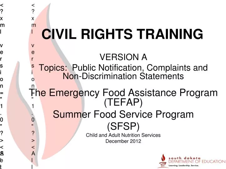 PPT - CIVIL RIGHTS TRAINING PowerPoint Presentation, free download - ID ...