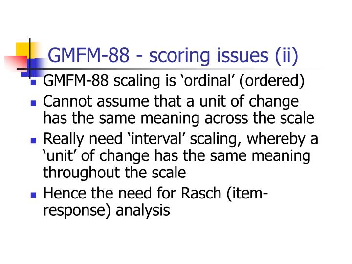 PPT - GMFM: Gross Motor Function Measure, Part I PowerPoint ...