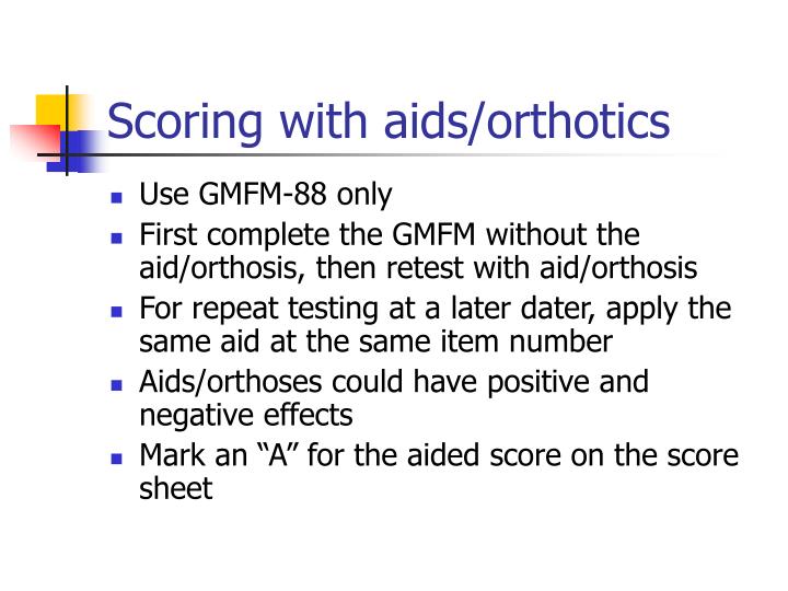PPT - GMFM: Gross Motor Function Measure, Part I PowerPoint ...