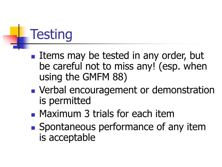 PPT - GMFM: Gross Motor Function Measure, Part I PowerPoint ...