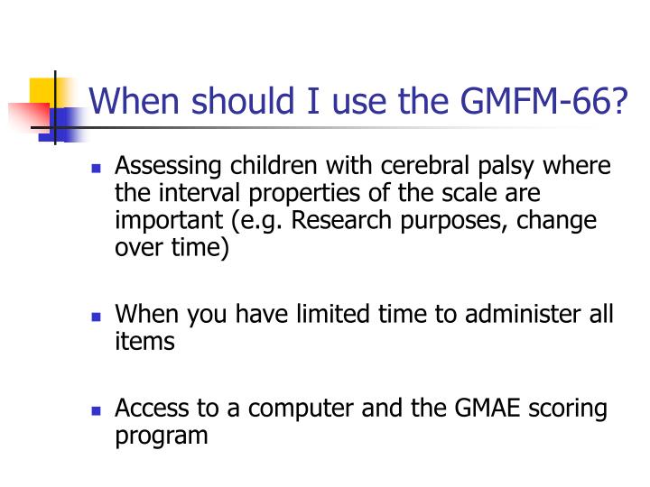 PPT - GMFM: Gross Motor Function Measure, Part I PowerPoint ...