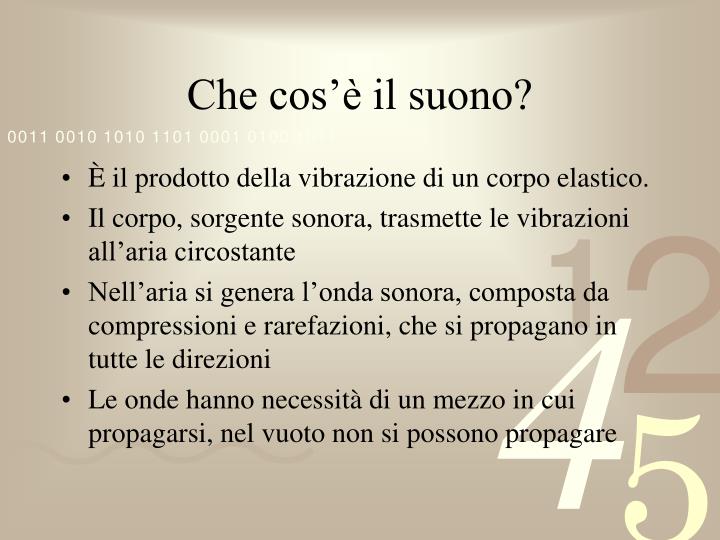 PPT - Il suono PowerPoint Presentation - ID:449413