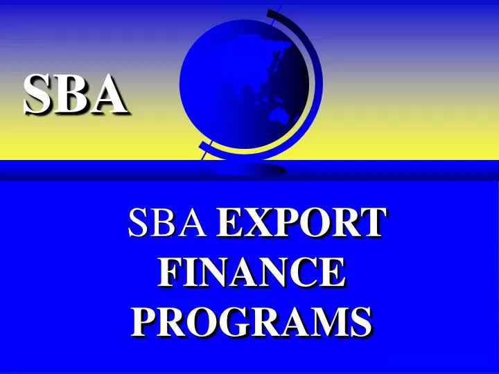 PPT - SBA PowerPoint Presentation, free download - ID:45031