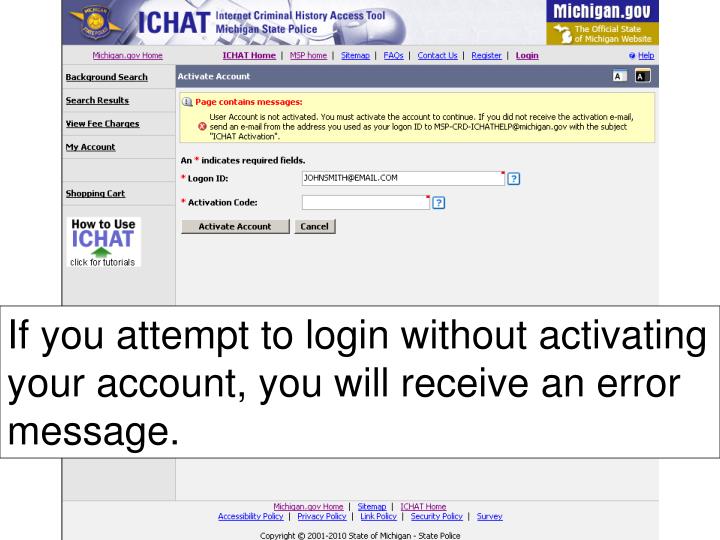 PPT - Welcome to the ICHAT The Michigan State Police Internet Criminal ...