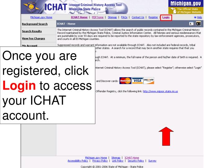 PPT - Welcome to the ICHAT The Michigan State Police Internet Criminal ...