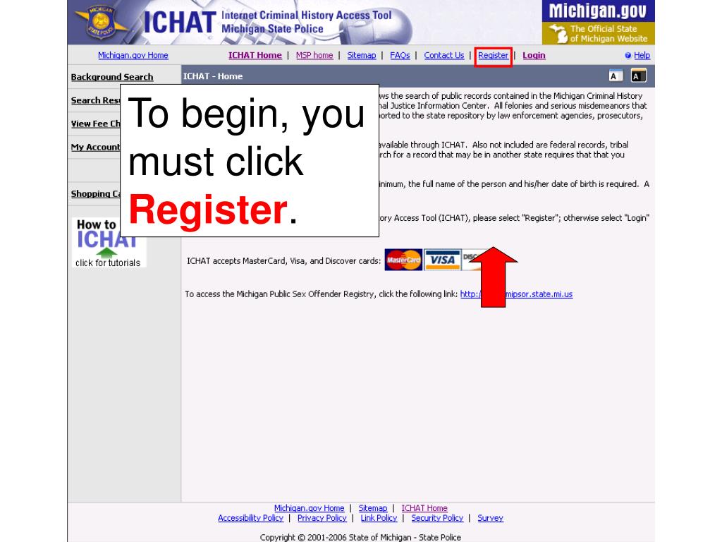 PPT - Welcome to the ICHAT The Michigan State Police Internet Criminal ...