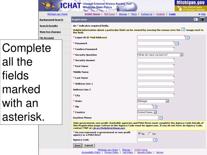 PPT - Welcome to the ICHAT The Michigan State Police Internet Criminal ...