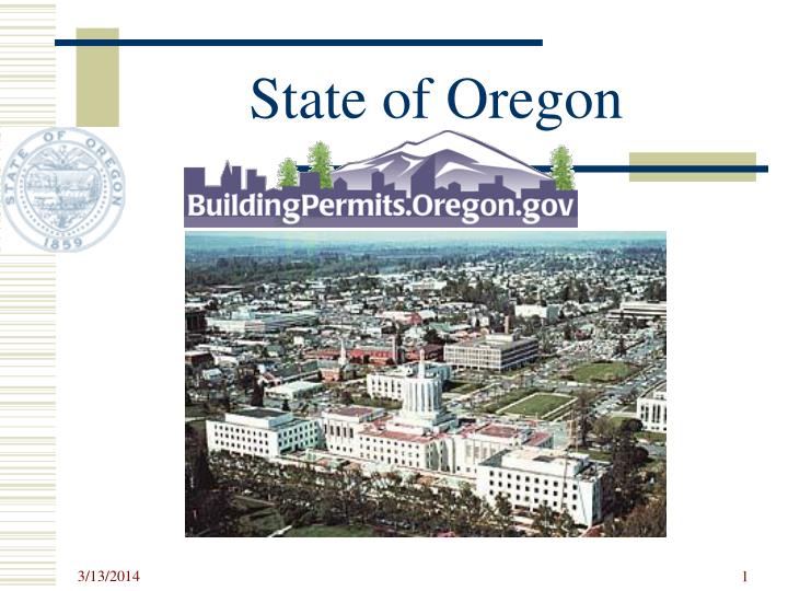 PPT - State of Oregon PowerPoint Presentation, free download - ID:451776