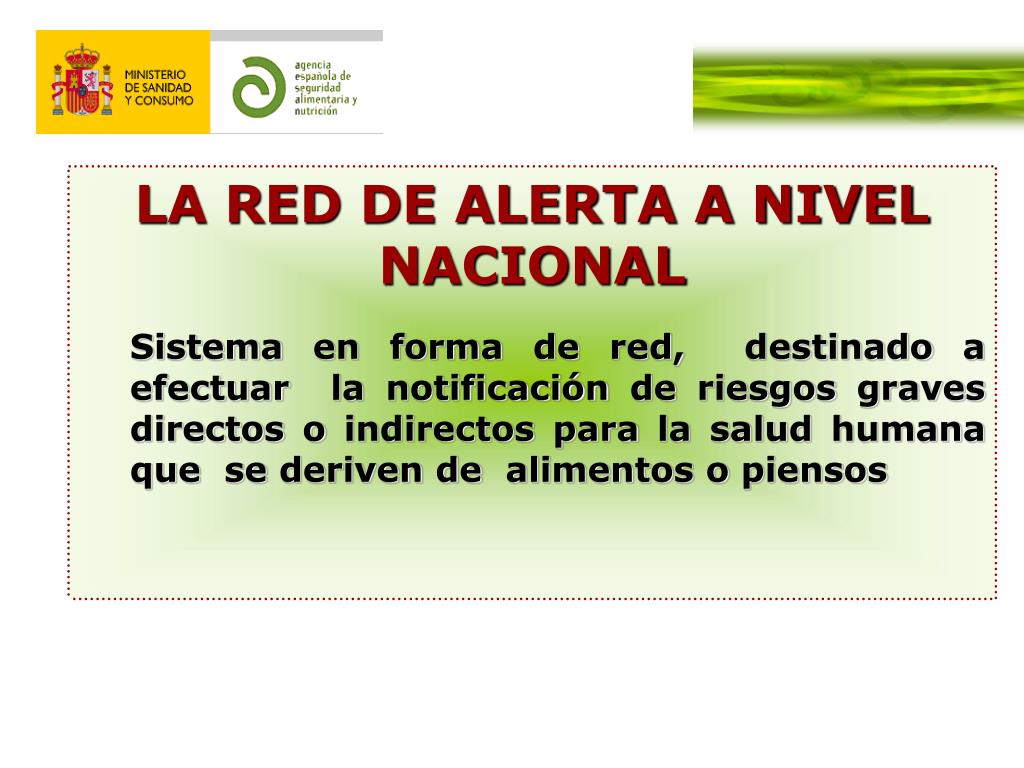 PPT - LA RED DE ALERTA EN ESPAÑA Porto Alegre, 9 de abril de 2008 ...