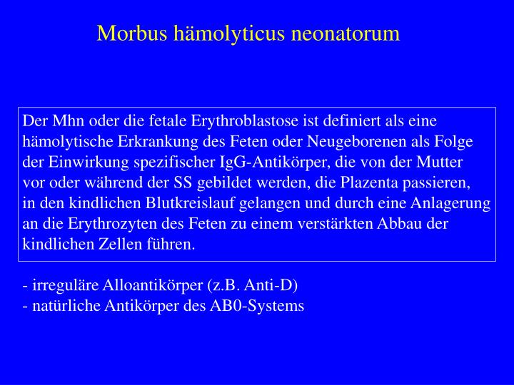 PPT - Transfusionsmedizin und Immunhämatologie PowerPoint Presentation ...