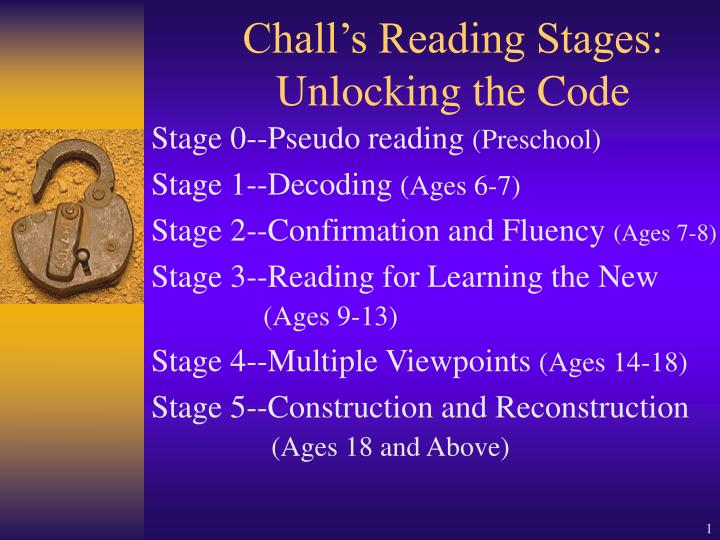 PPT - Chall’s Reading Stages: Unlocking the Code PowerPoint ...