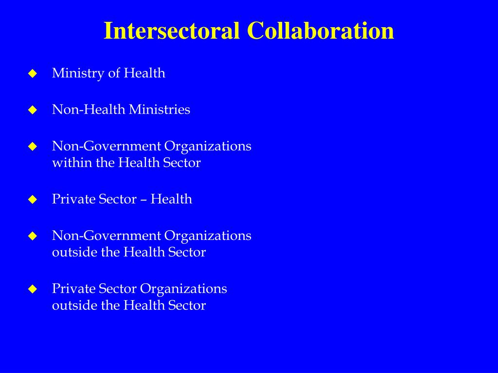PPT - Intersectoral Collaboration on Non-Medical Determinants of Health ...