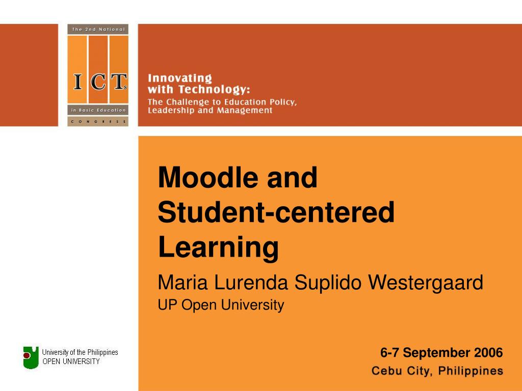 PPT - Moodle and Student-centered Learning PowerPoint Presentation ... PPT - Moodle and Student-centered Learning PowerPoint Presentation ...
