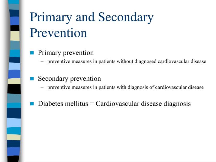 Ppt Primary And Secondary Prevention Of Cardiovascular Diseases