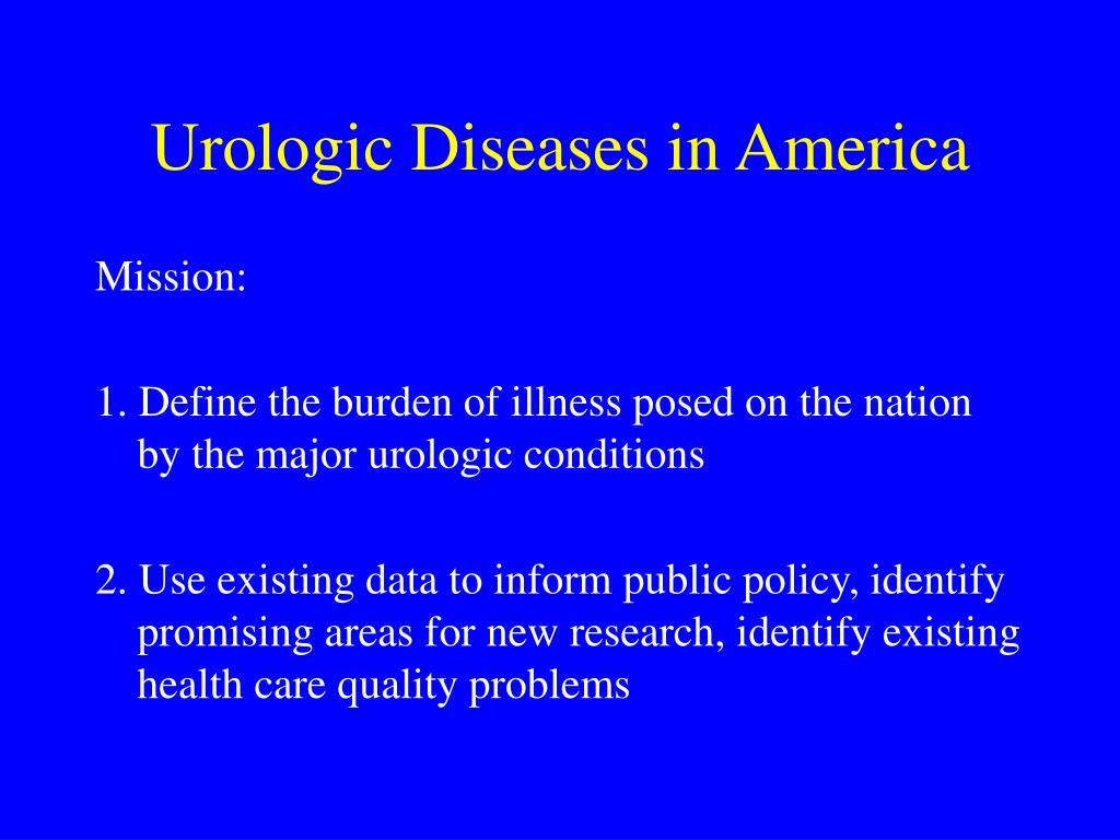 Ppt Urologic Diseases In America Powerpoint Presentation Free