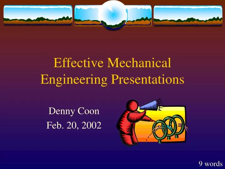 PPT - Effective Mechanical Engineering Presentations PowerPoint Presentation - ID:456566