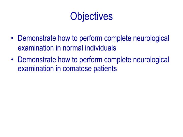 PPT - Neurological Examination PowerPoint Presentation - ID:456619