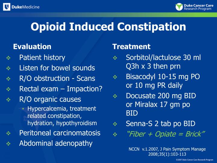 PPT - 2 nd Cancer Pain Symposium Opiate Related Side Effects: Focus on ...