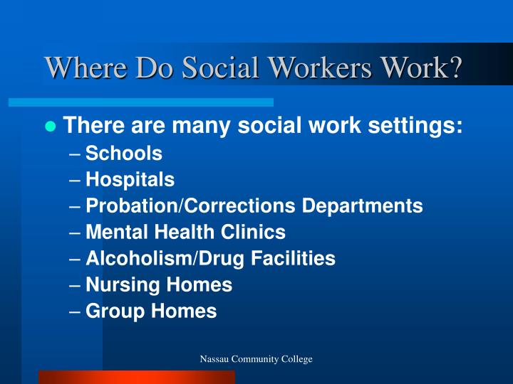 PPT - A Career in Social Work PowerPoint Presentation - ID:456882