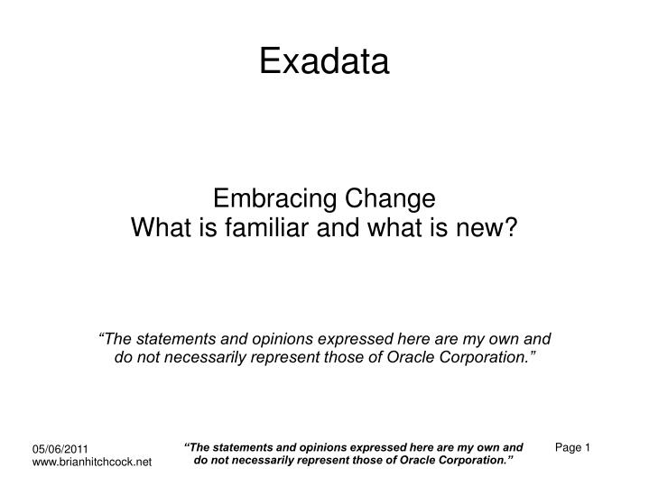 PPT - Exadata PowerPoint Presentation, free download - ID:457028