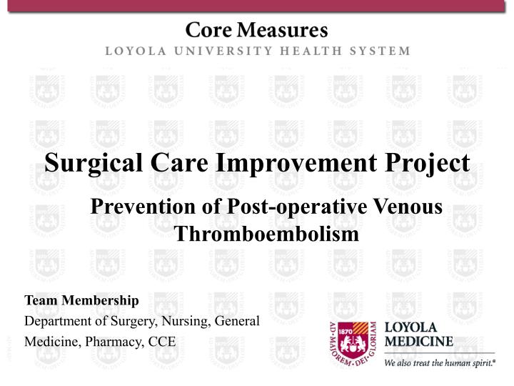 PPT - Surgical Care Improvement Project PowerPoint Presentation, free ...