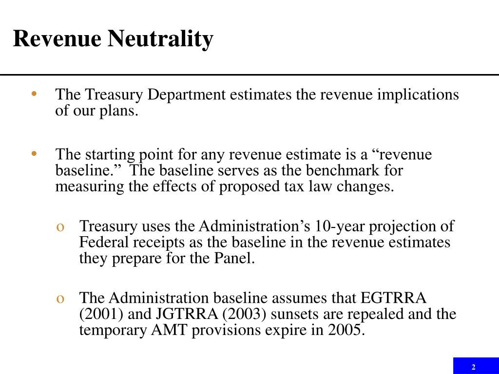 PPT - Revenue Neutrality Staff Presentation July 20, 2005 PowerPoint ...