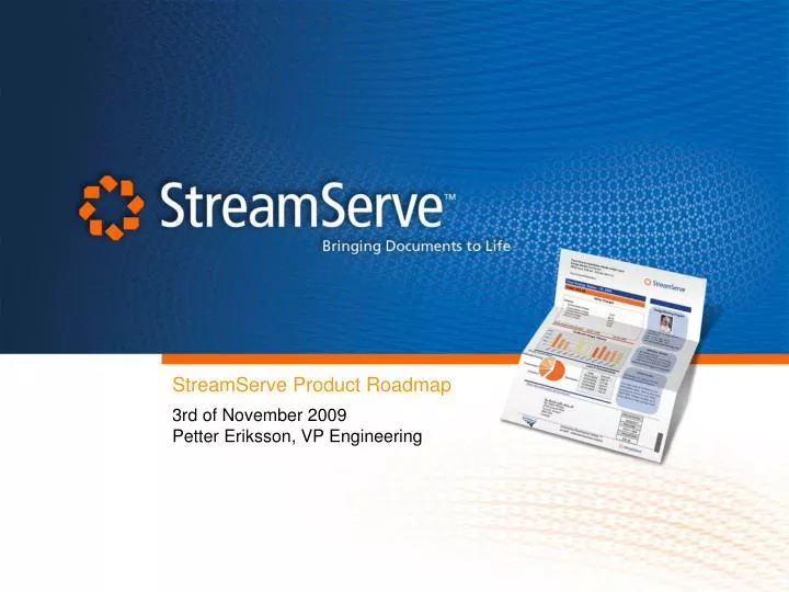 PPT - StreamServe Product Roadmap PowerPoint Presentation, free ...