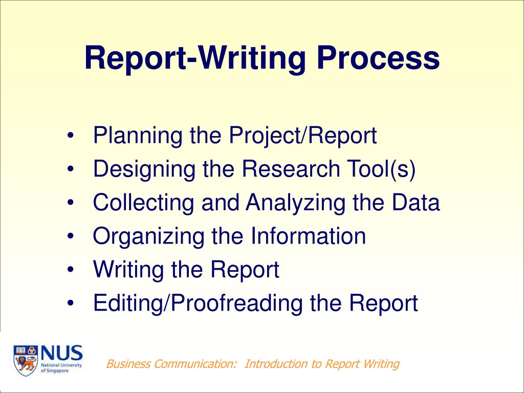 Writing A Report Ppt Writing A Report Ppt