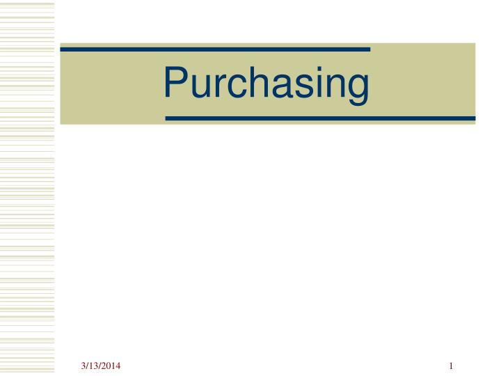 PPT - Purchasing PowerPoint Presentation, free download - ID:460256