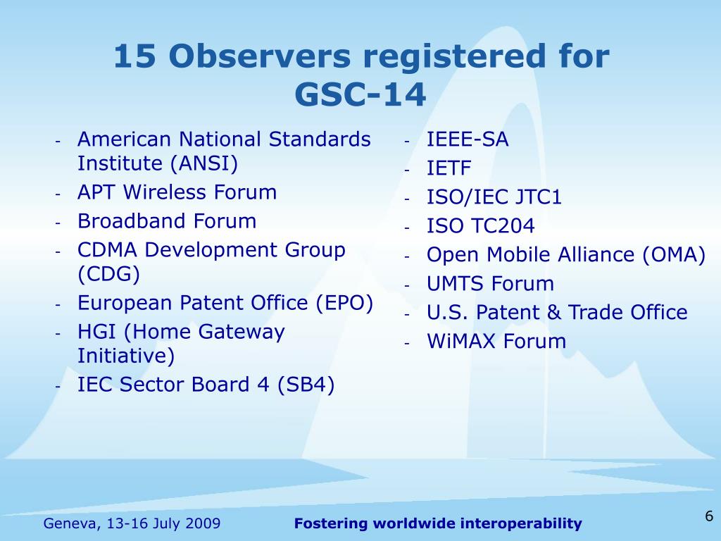 PPT - GSC in a Nutshell on the Eve of GSC-14 12 July 2009 PowerPoint ...