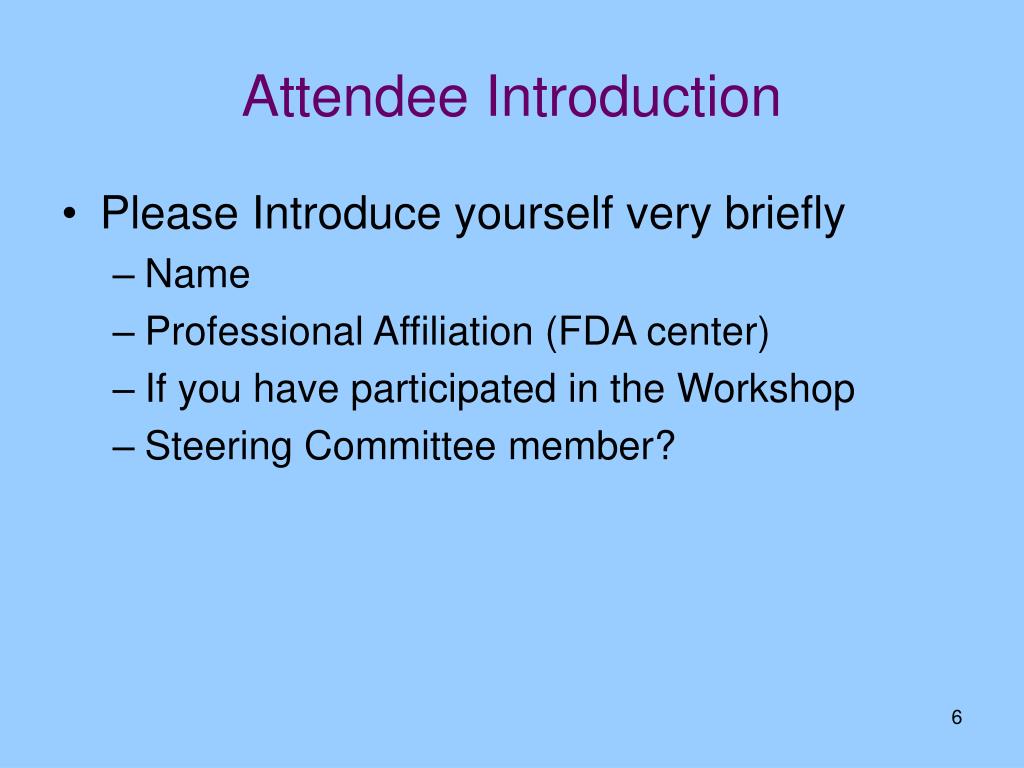 PPT - FDA Industry Statistics Workshop Organizational Meeting January ...