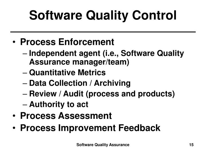 PPT - Software Quality Assurance Lecture Notes M. D. Dykton 21 April ...