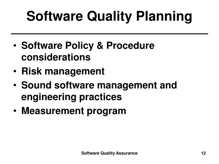 PPT - Software Quality Assurance Lecture Notes M. D. Dykton 21 April ...